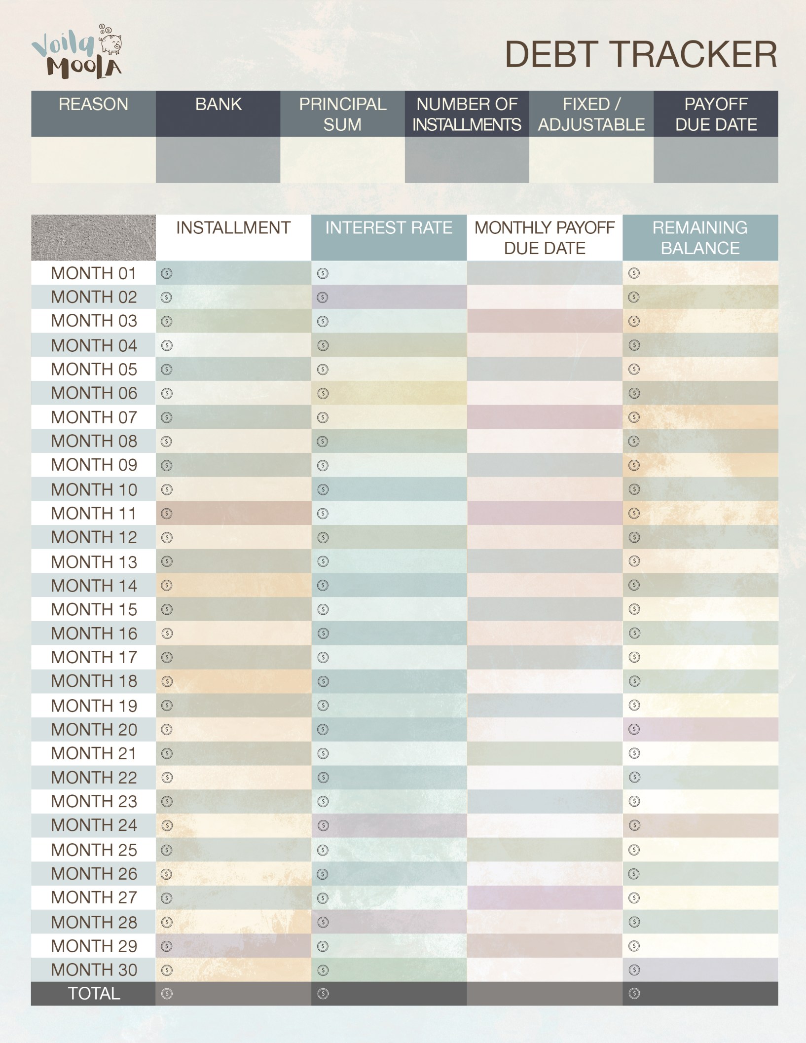12 Printables that Will Organize ALL Your Finances | Sand Between My ...